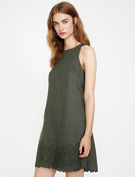 Koton Kadın İşlemeli Elbise