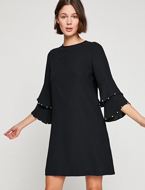 Koton Kadın İnci Detaylı Elbise Koton Kadın İnci Detaylı Elbise