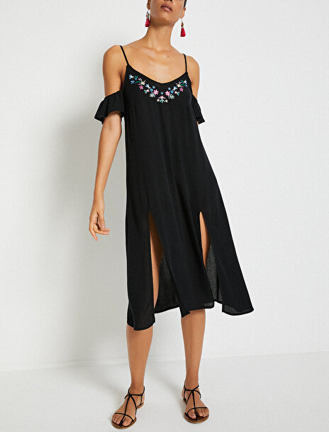 Koton Kadın Omuz Detaylı Elbise