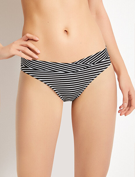 Koton Kadın Çizgili Bikini Altı