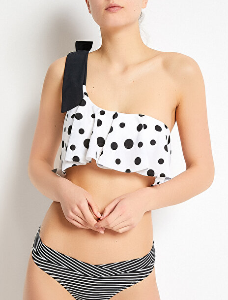 Koton Kadın Puantiye Detaylı Bikini Üstü
