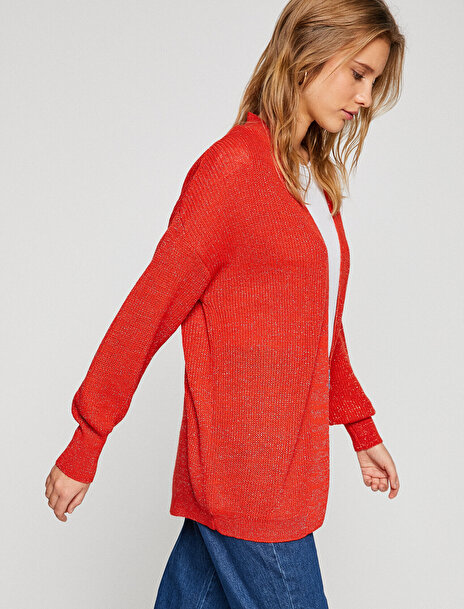 Koton Kadın Sim Detaylı Uzun Hırka