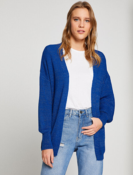 Koton Kadın Sim Detaylı Uzun Hırka