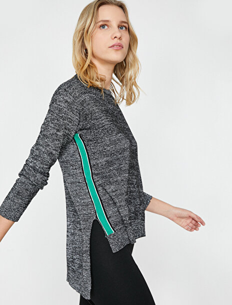 Koton Kadın Biye Detaylı Triko Kazak