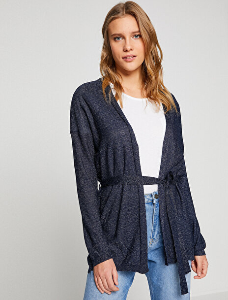 Koton Kadın Beli Bağlamalı Triko Hırka