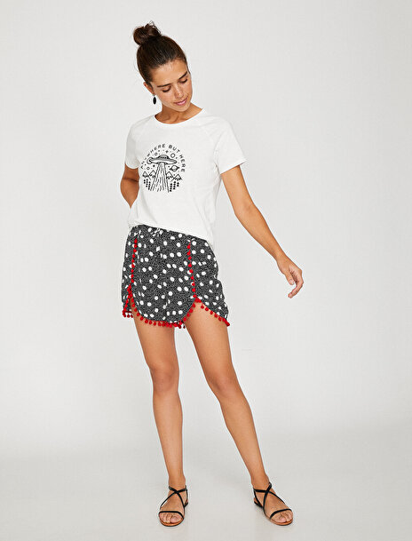 Koton Kadın Puantiyeli Şort Koton Kadın Puantiyeli Şort