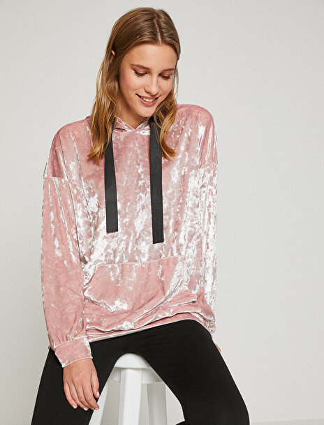 Koton Kadın Kadife Sweatshirt