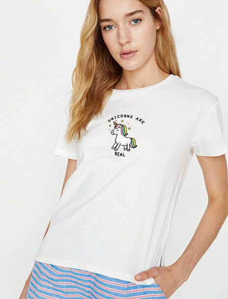 Koton Kadın Baskılı T-Shirt