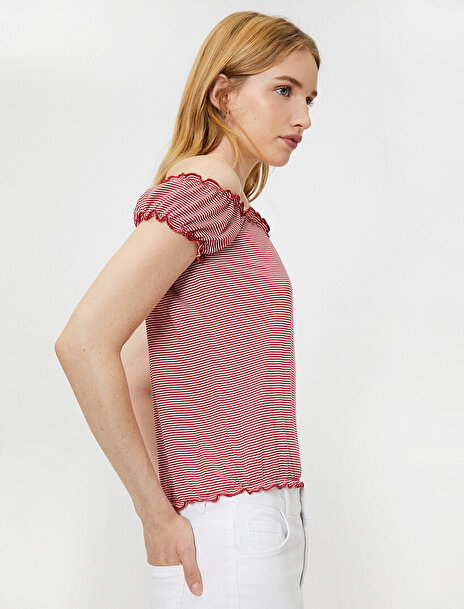 Koton Kadın Omzu Açık T-Shirt