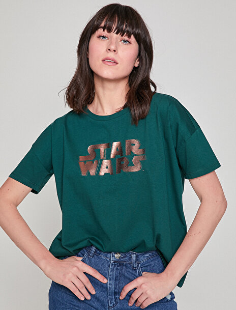 Koton Kadın Star Wars Lisanslı Baskılı T-Shirt Koton Kadın Star Wars Lisanslı Baskılı T-Shirt