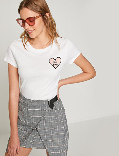 Koton Kadın Aplike T-Shirt