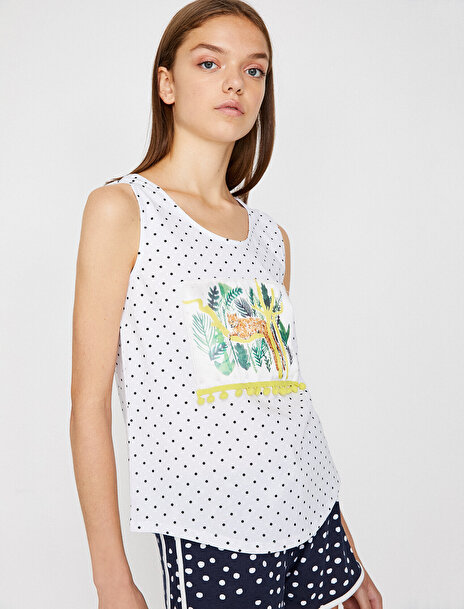 Koton Kadın Aplikeli Atlet