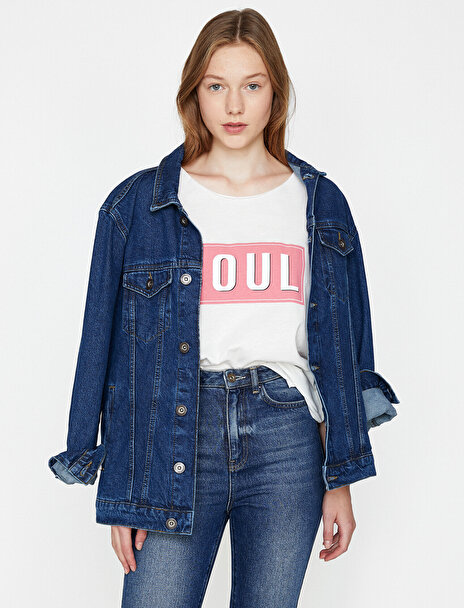 Koton Kadın Yazılı Baskılı Atlet