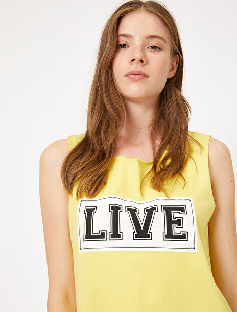 Koton Kadın Yazılı Baskılı Atlet