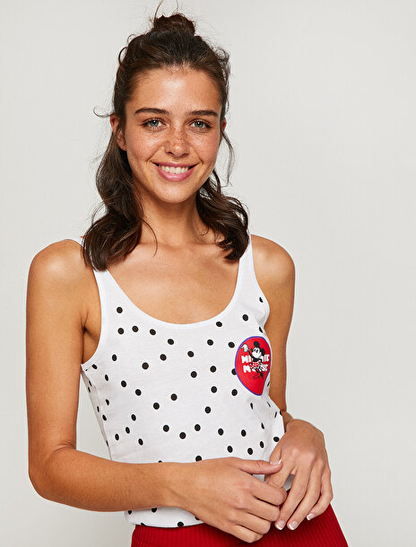 Koton Kadın Mickey Mouse Lisanslı Baskılı Atlet Koton Kadın Mickey Mouse Lisanslı Baskılı Atlet