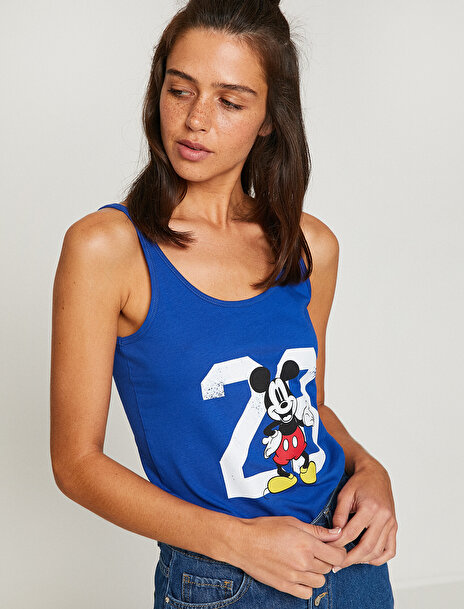 Koton Kadın Mickey Mouse Lisanslı Baskılı Atlet Koton Kadın Mickey Mouse Lisanslı Baskılı Atlet