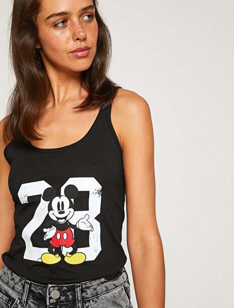 Koton Kadın Mickey Mouse Lisanslı Baskılı Atlet Koton Kadın Mickey Mouse Lisanslı Baskılı Atlet