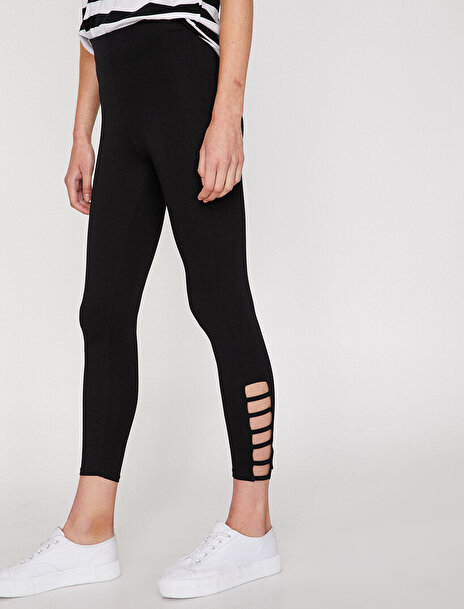 Koton Kadın Paça Detaylı Tayt