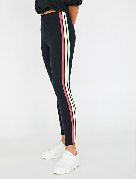 Koton Kadın Çizgili Tayt