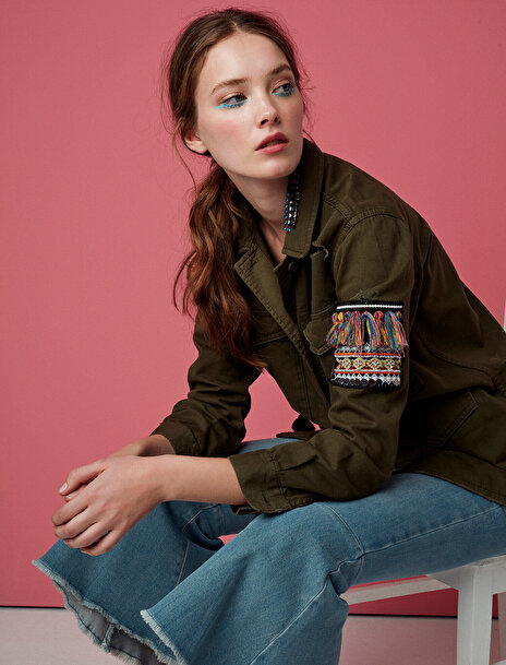 Koton Kadın Püskül Detaylı Mont