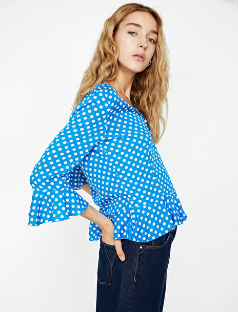 Koton Kadın Puantiye Detaylı Bluz