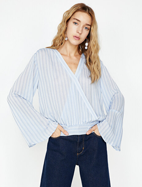 Koton Kadın Çizgili Bluz