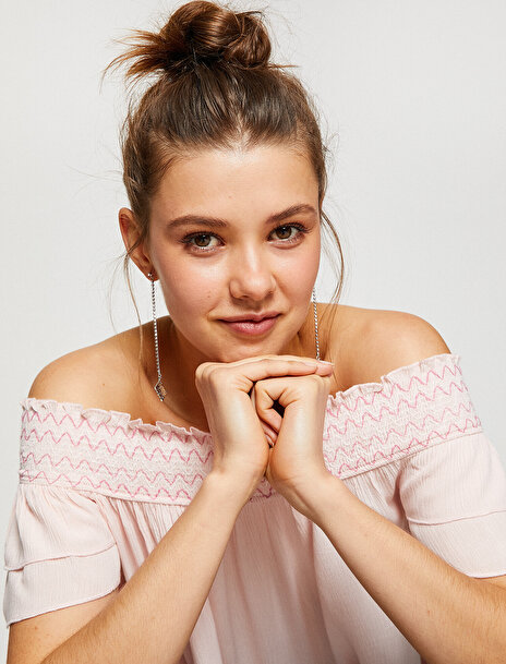 Koton Kadın Omuzu Açık Bluz