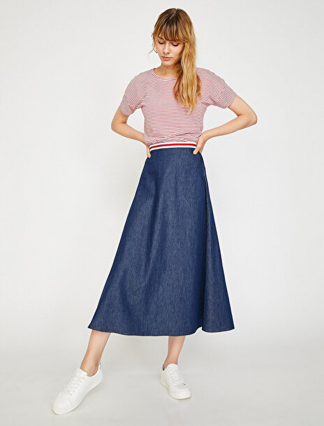 Koton Kadın Jean Etek