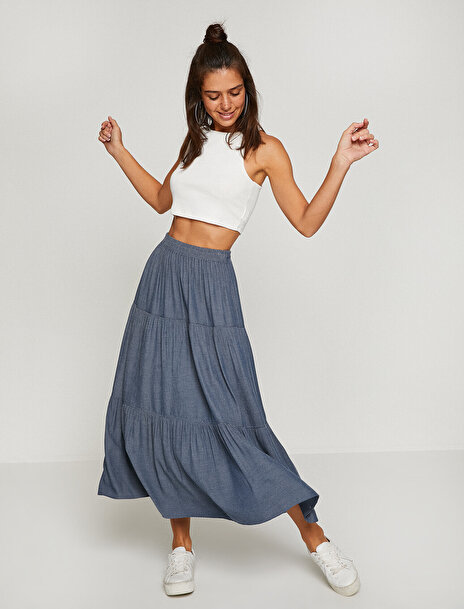 Koton Kadın Pilili Etek