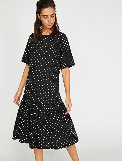 Koton Kadın Puantiye Detaylı Elbise
