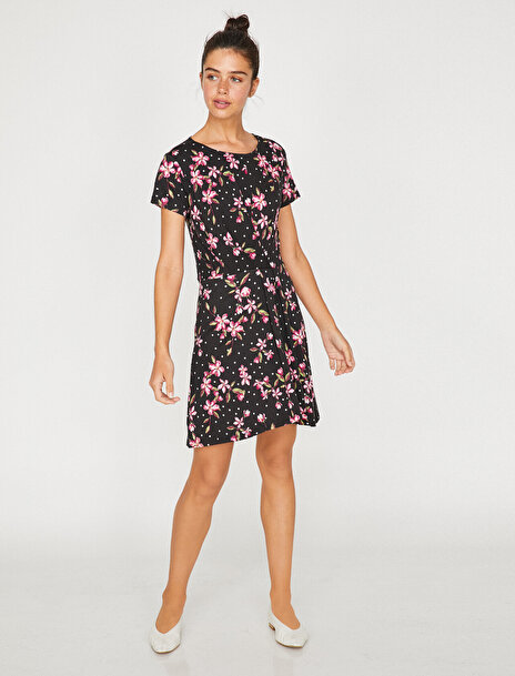 Koton Kadın Renk Bloklu Elbise