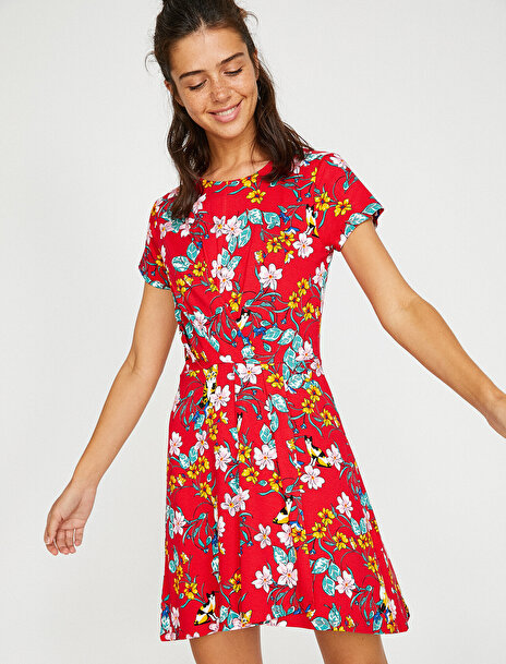 Koton Kadın Renk Bloklu Elbise