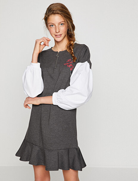 Koton Kadın Renk Bloklu Elbise Koton Kadın Renk Bloklu Elbise