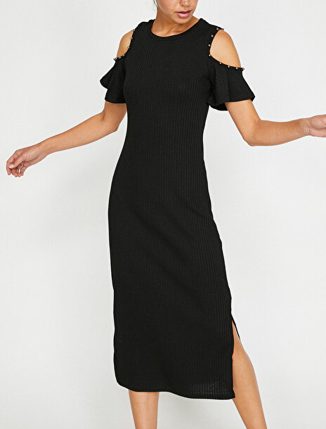 Koton Kadın İnci Detaylı Elbise Koton Kadın İnci Detaylı Elbise