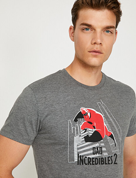 Koton Erkek Incredibles Lisanslı Baskılı T-Shirt