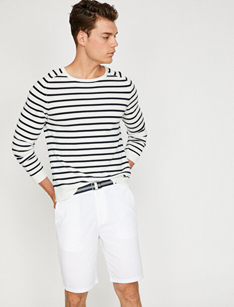 Koton Erkek Kemer Detaylı Şort