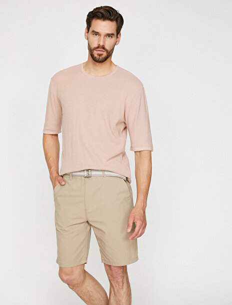 Koton Erkek Kemer Detaylı Şort