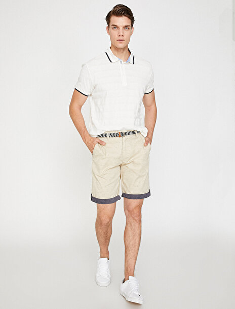 Koton Erkek Kemer Detaylı Şort