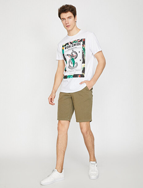 Koton Erkek Normal Bel Şort Koton Erkek Normal Bel Şort