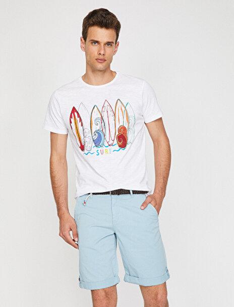 Koton Erkek Kemer Detaylı Şort