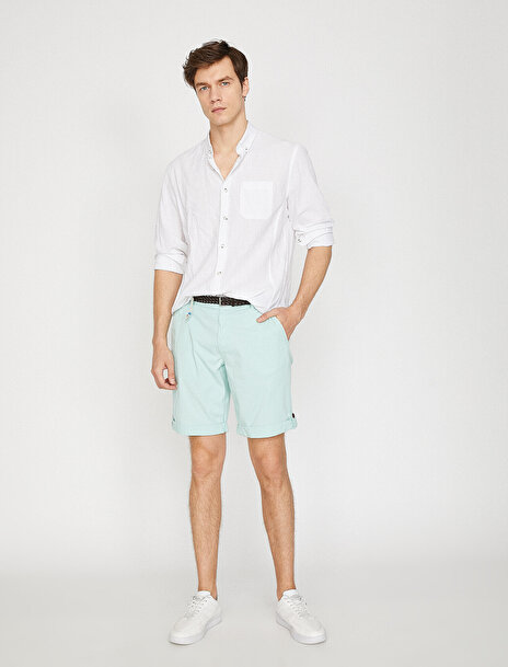Koton Erkek Kemer Detaylı Şort