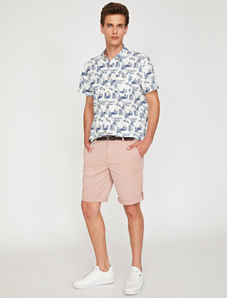 Koton Erkek Kemer Detaylı Şort