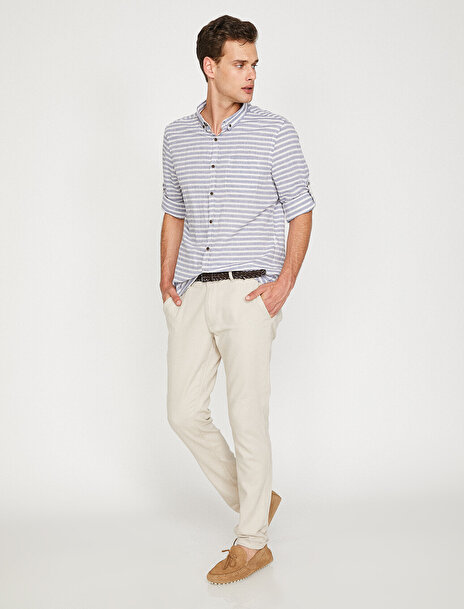 Koton Erkek Kemer Detaylı Pantolon Koton Erkek Kemer Detaylı Pantolon