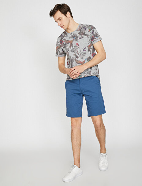 Koton Erkek Cep Detaylı Chino Şort Koton Erkek Cep Detaylı Chino Şort