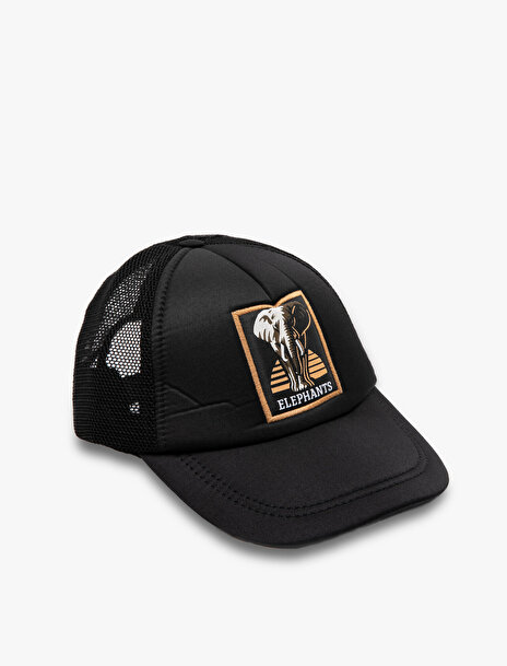 Koton Erkek Aplike Detaylı Şapka