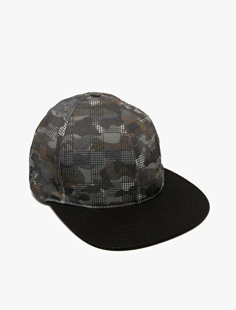 Koton Erkek Kamuflaj Desenli Şapka