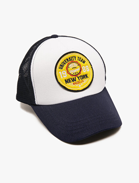 Koton Erkek Aplike Detaylı Şapka