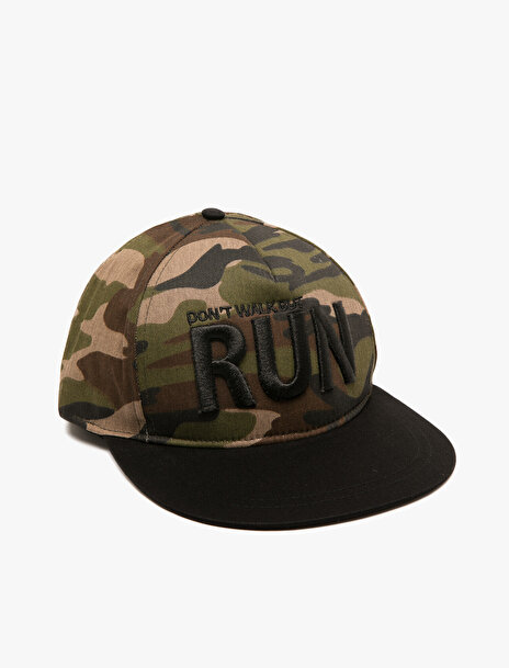 Koton Erkek Kamuflaj Desenli Şapka