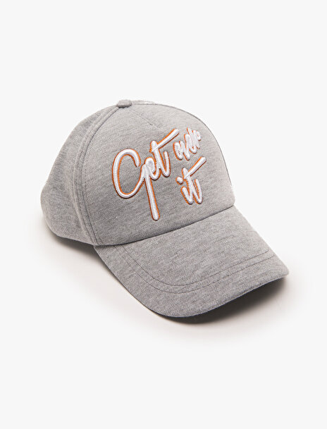 Koton Erkek Yazılı İşlemeli Şapka