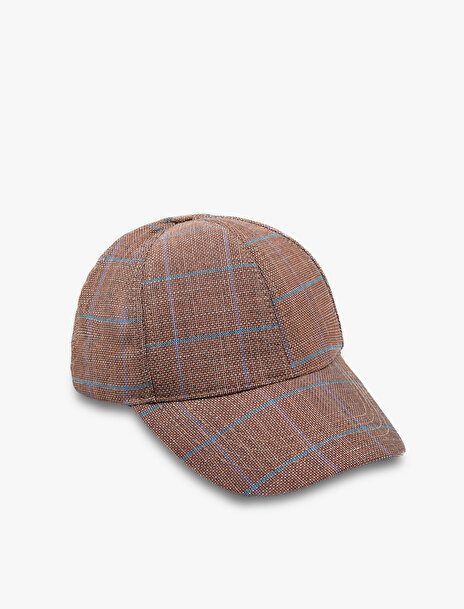 Koton Erkek Kareli Şapka